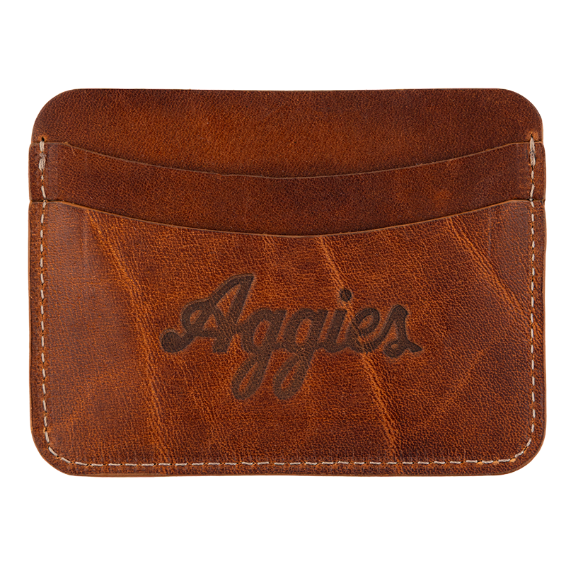 Aggies Heritage Gear Leather Card Holder Wallet