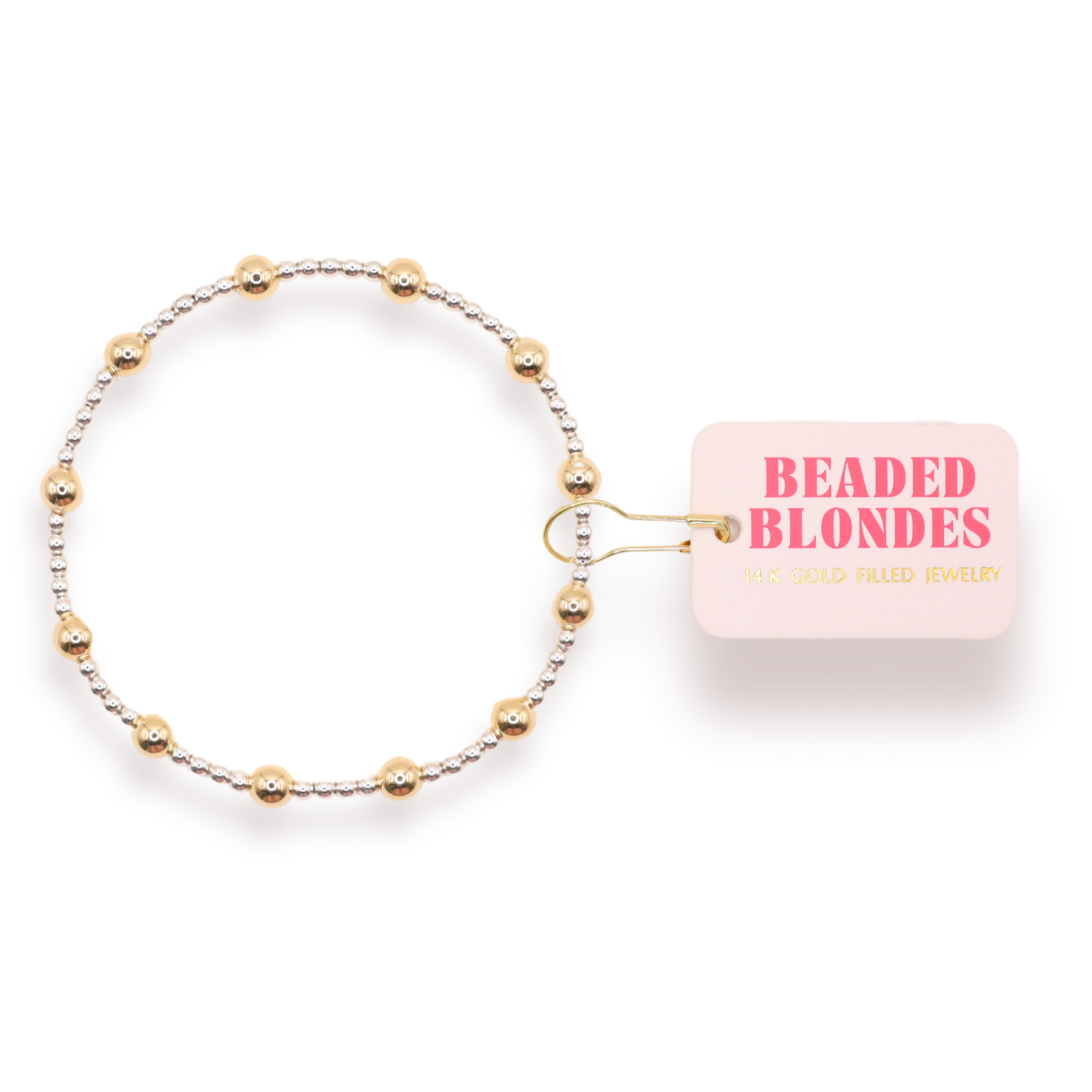 Beaded Blondes Lively Bracelet Silver w/ Gold