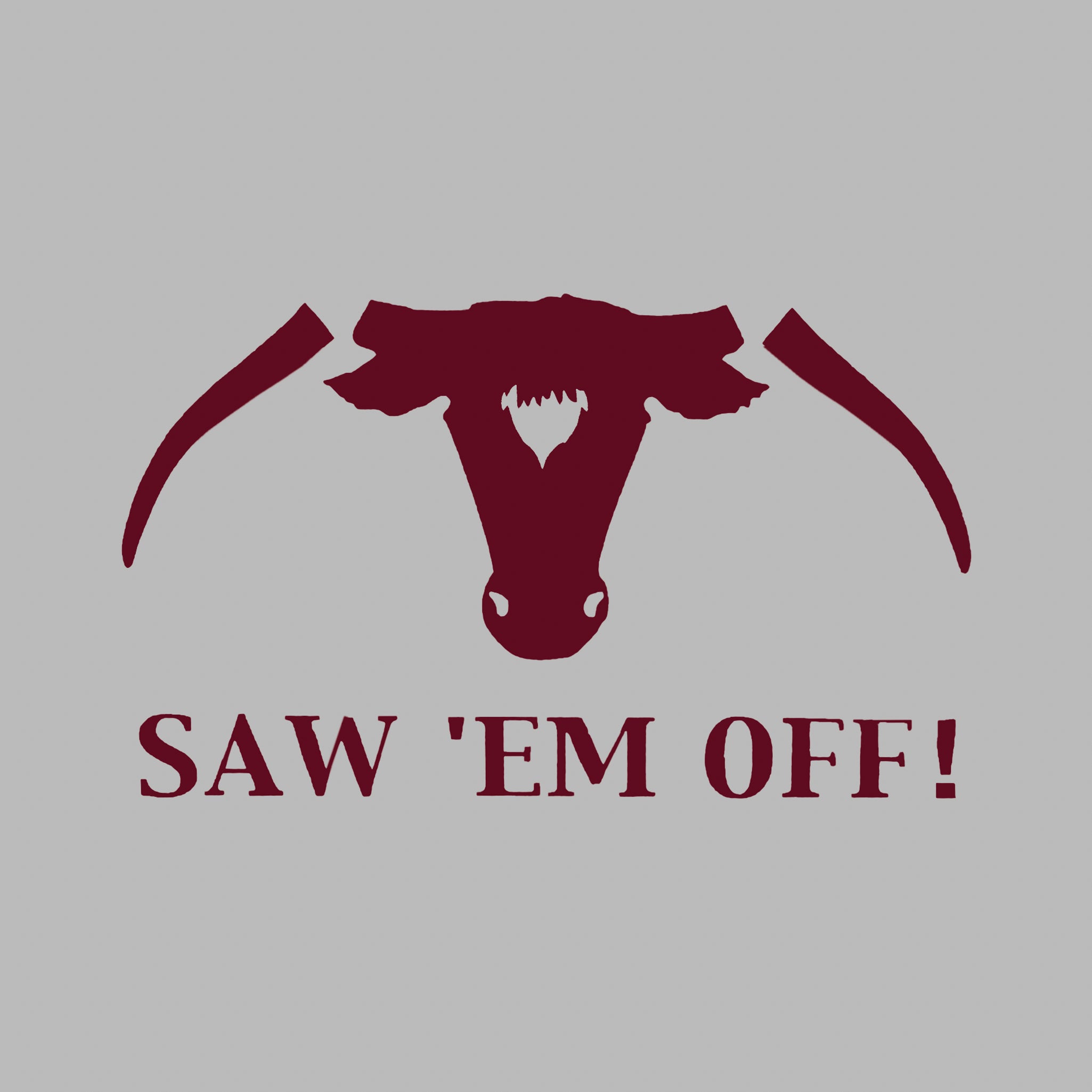 Maroon Saw Em Off Small Decal maroon-saw-em-off-small-decal