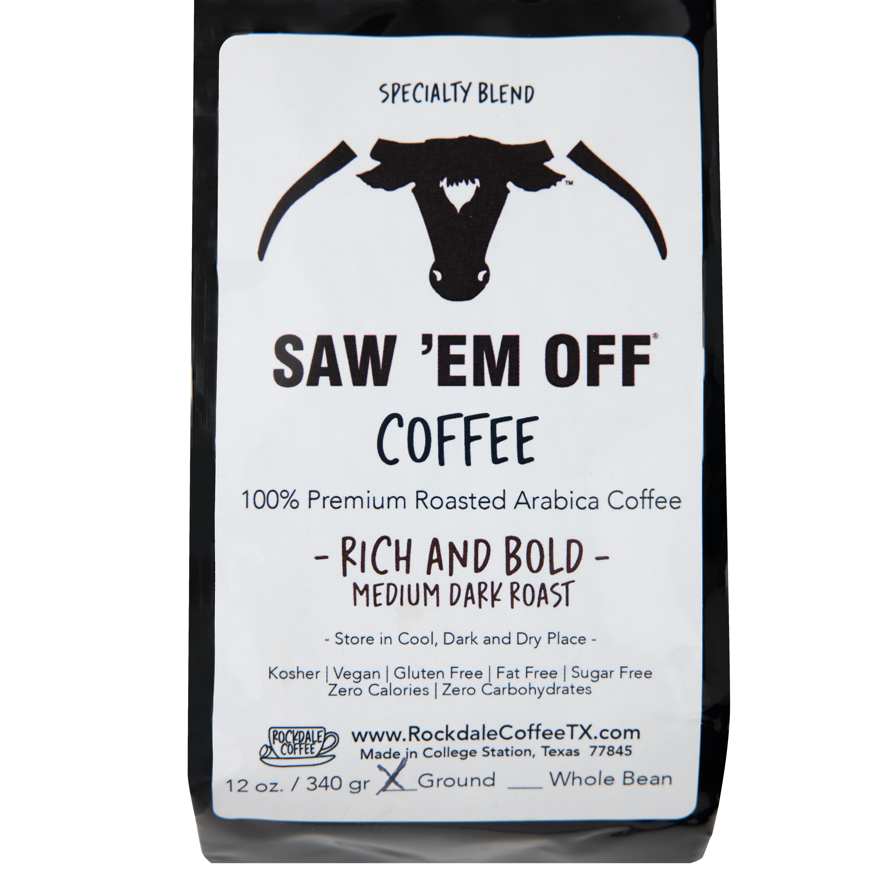Saw 'Em Off Blend Ground Coffee 12 Oz – Aggieland Outfitters