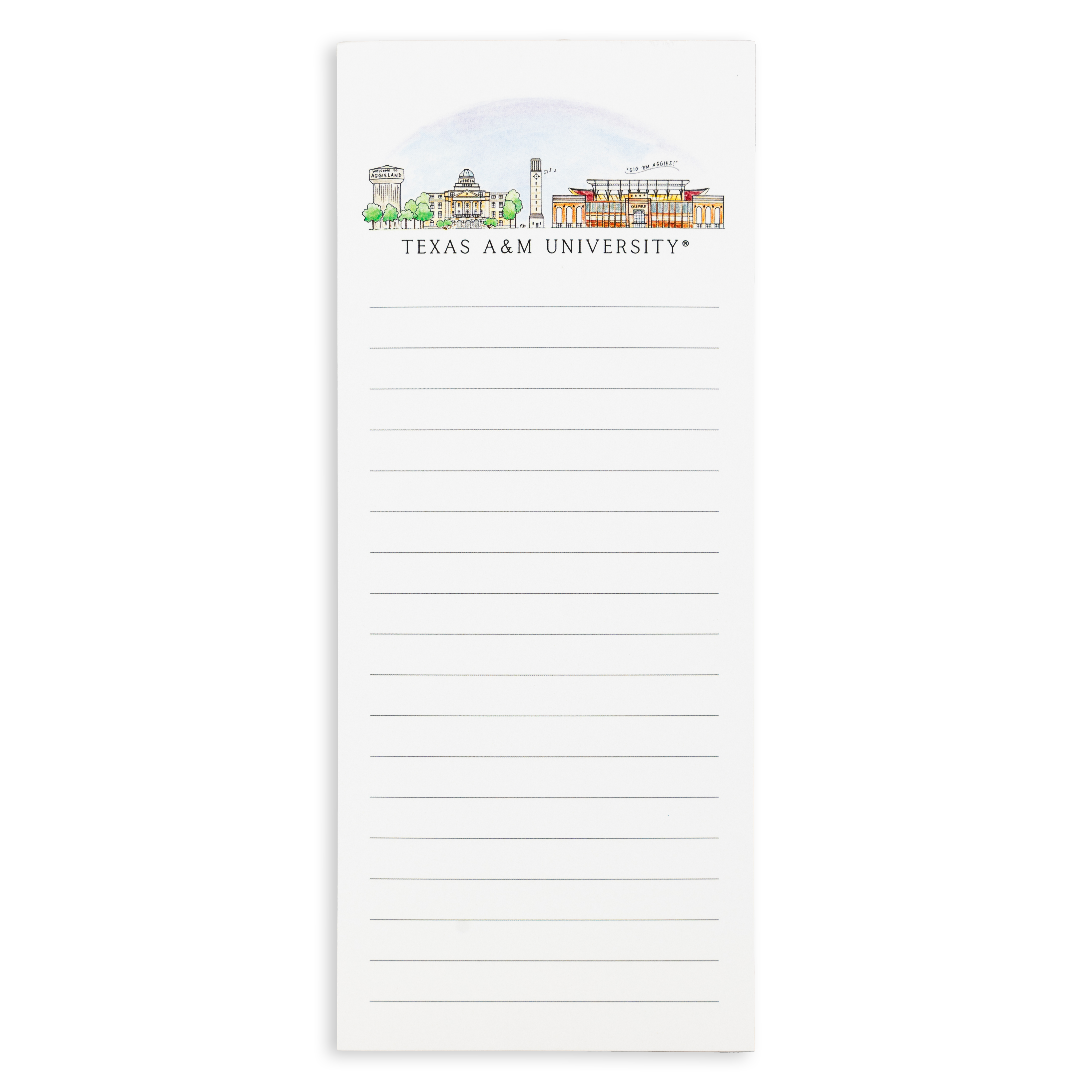 Texas A&M Skyline Notepad