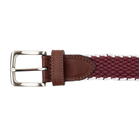 Maroon and White College Belt – Aggieland Outfitters