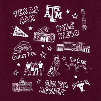 Youth Aggieland Landmarks T-Shirt – Aggieland Outfitters