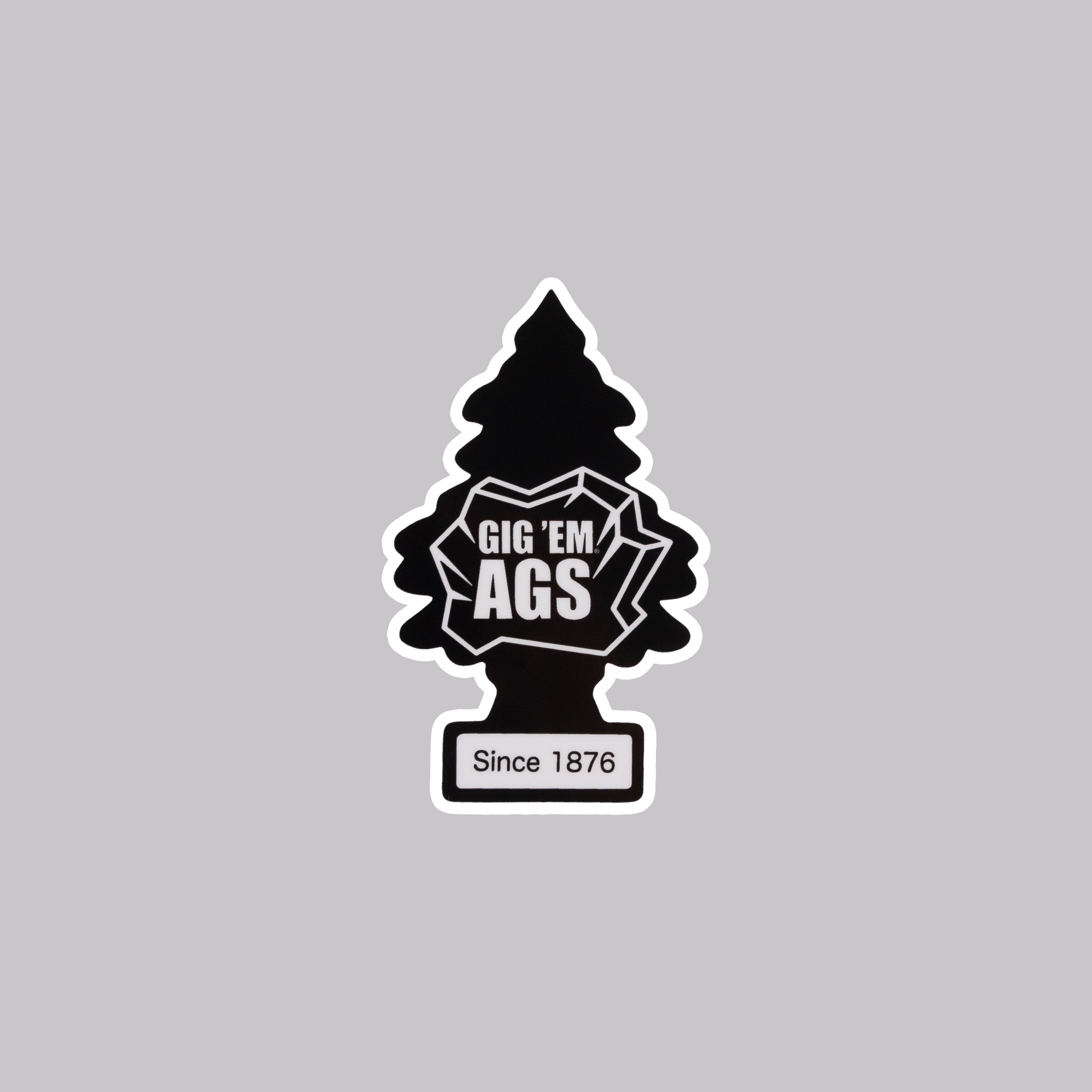 Aggie Black Ice Sticker