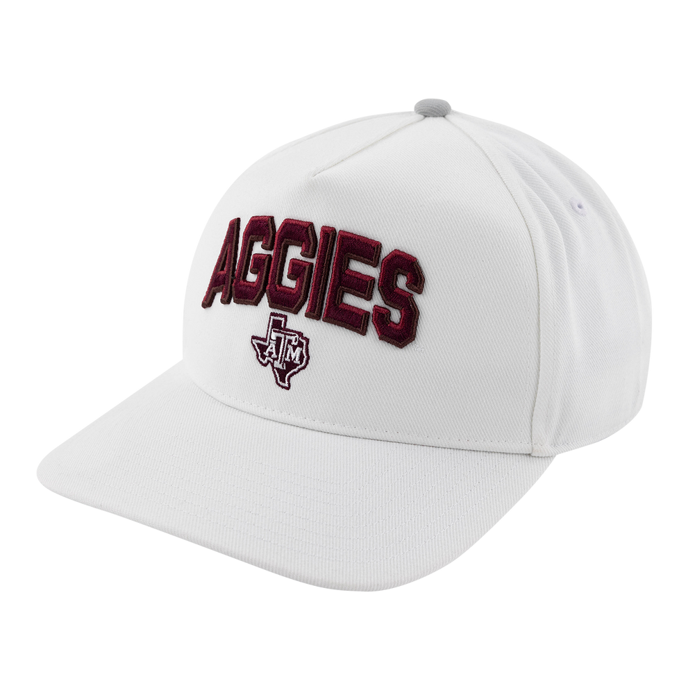 Aggies Adidas White A-Frame Cap - Aggieland Outfitters