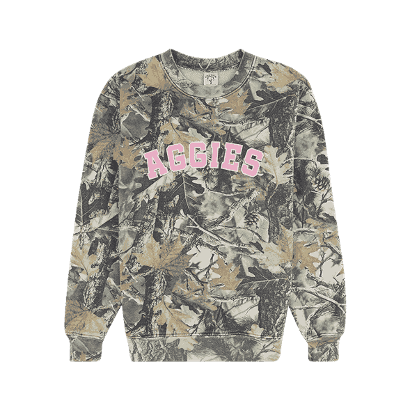 Aggies Pink Camo Crewneck - Aggieland Outfitters