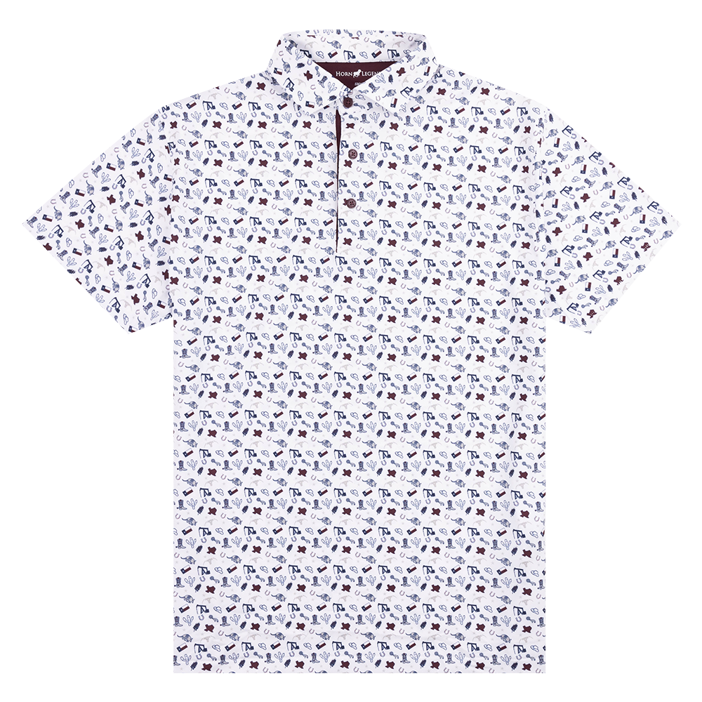 Horn Legend Texas Theme Polo – Aggieland Outfitters