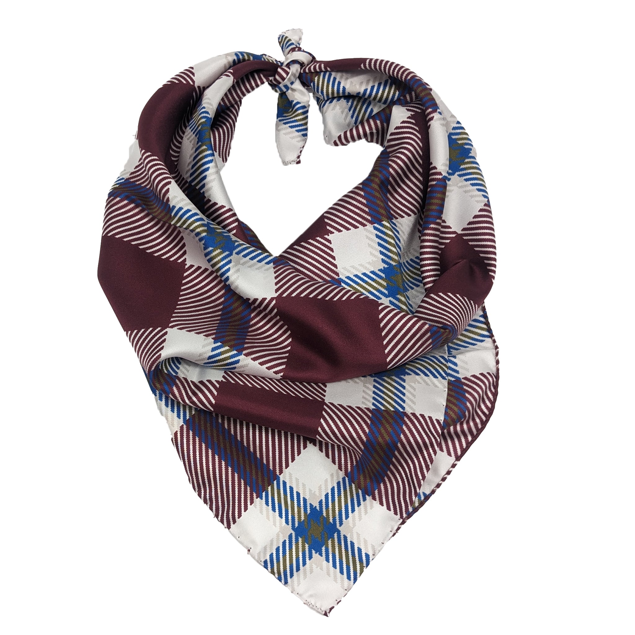 Maroon Plaid Silk Scarf – Aggieland Outfitters