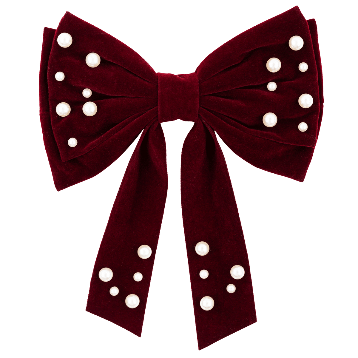 Maroon Velvet Pearl Hair Bow – Aggieland Outfitters