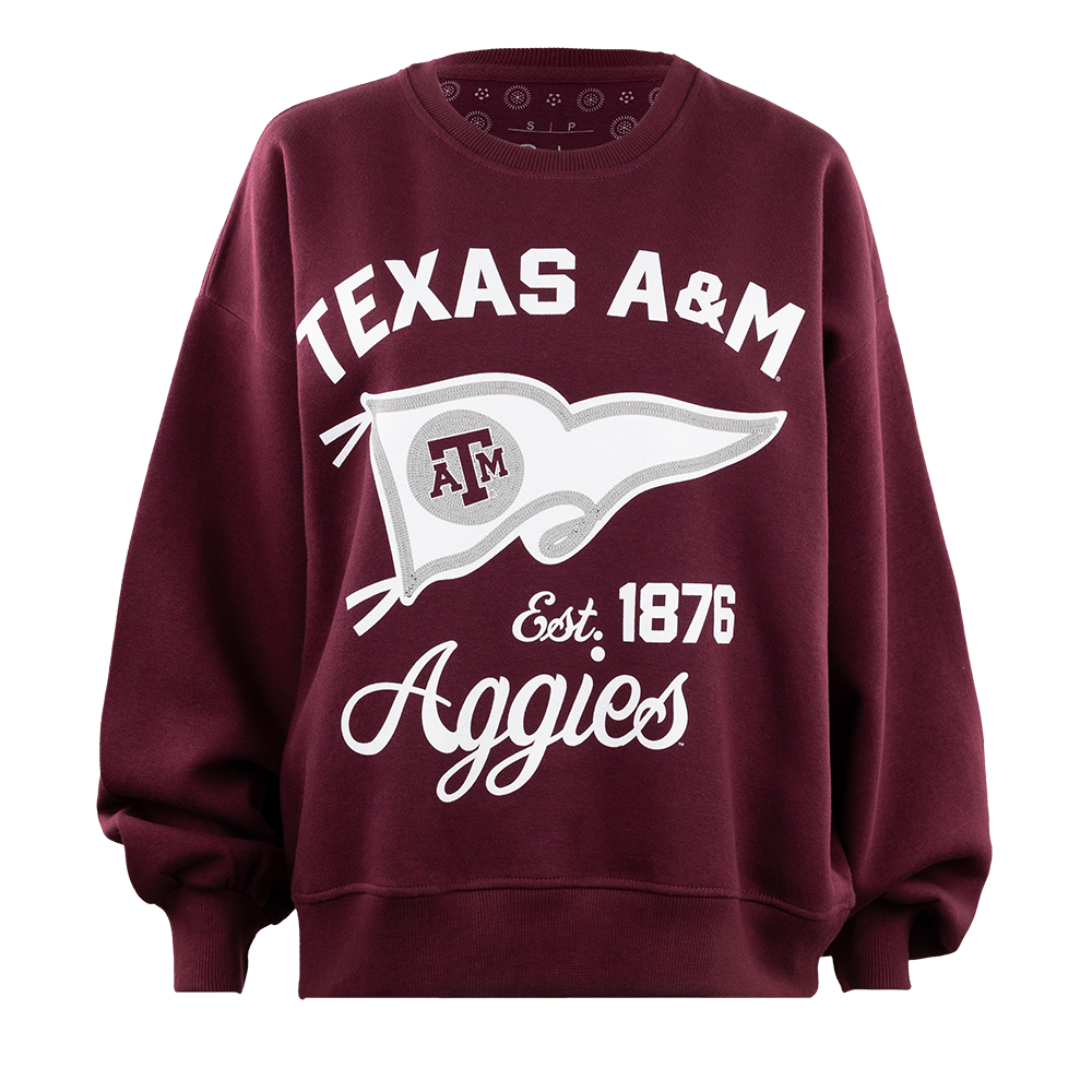 Pressbox Old Standard Puff Aggies with Banner Crewneck