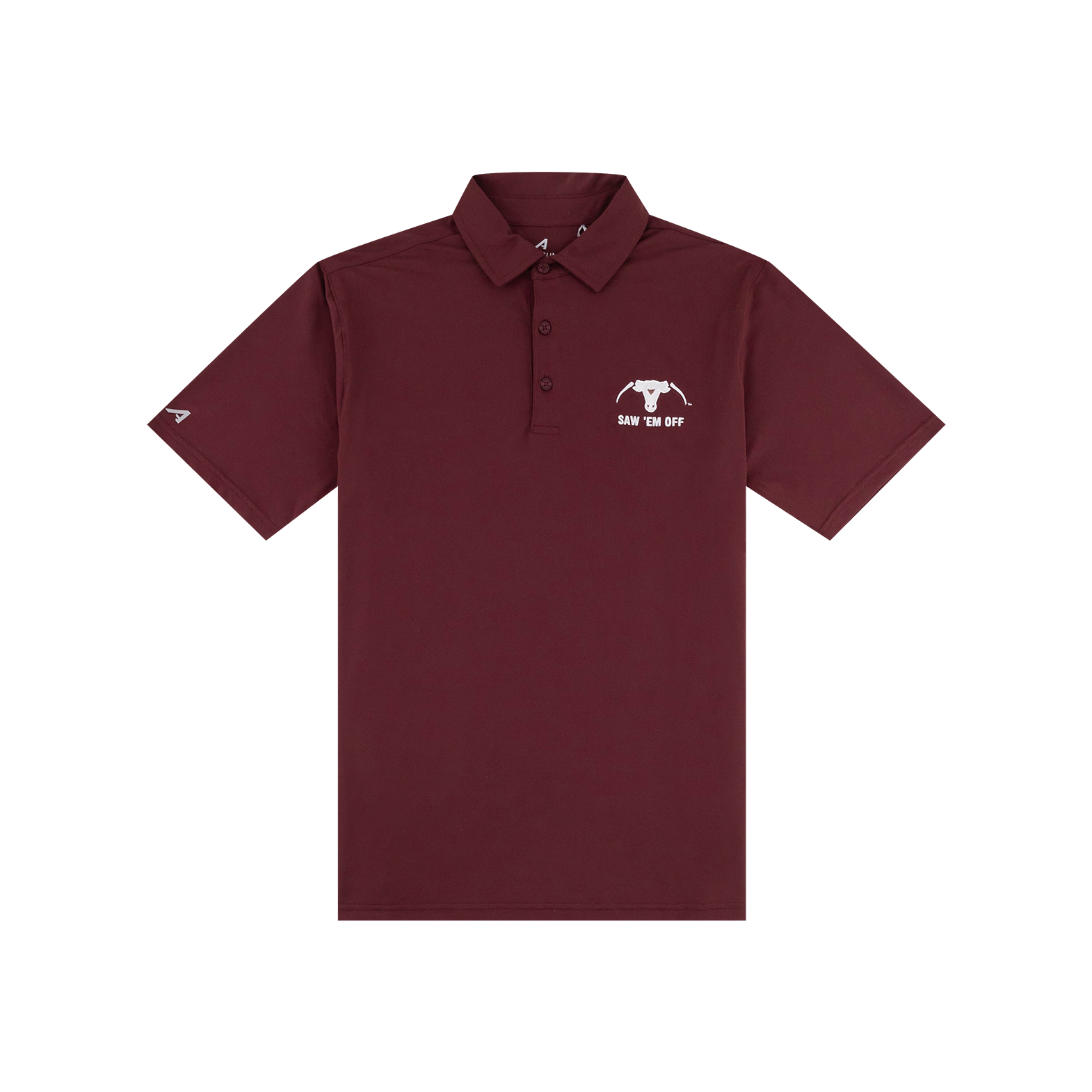 Saw 'Em Off Antigua Solid Maroon Polo – Aggieland Outfitters