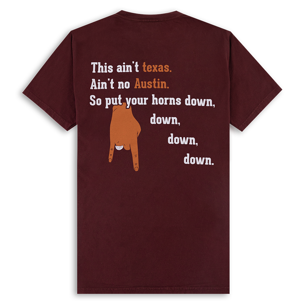 Saw 'Em Off Put Your Horns Down Down T-Shirt – Aggieland Outfitters