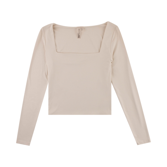 Stacy Long Sleeve Square Neck Top