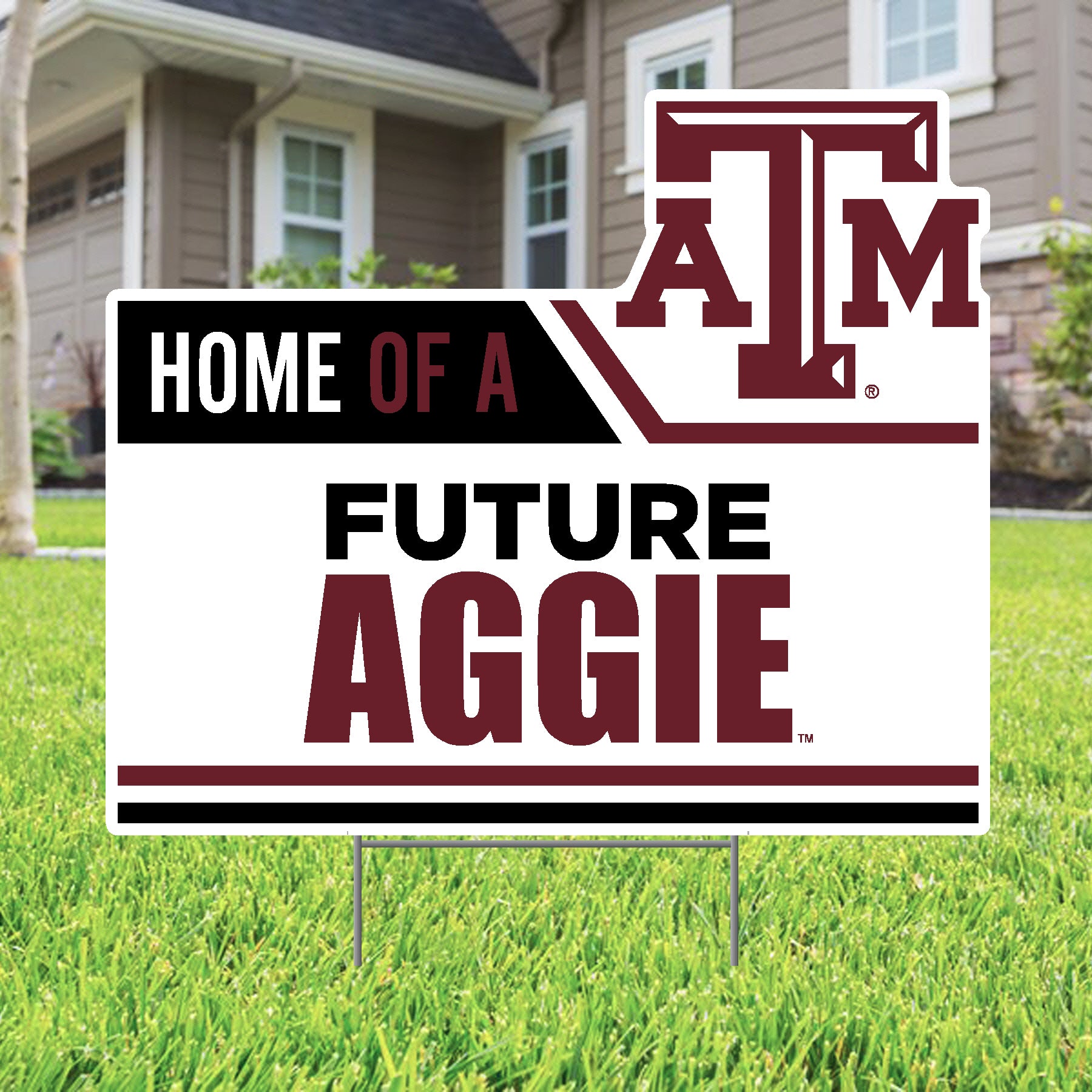 Dropship Item: Texas A&M Home of a Future Aggie Yard Sign 18" x 24"