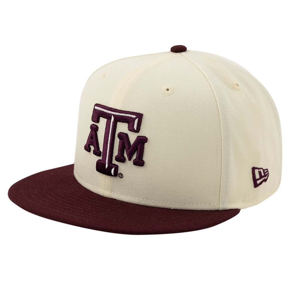 Texas A&M 5950 Beveled Flat Bill Hat