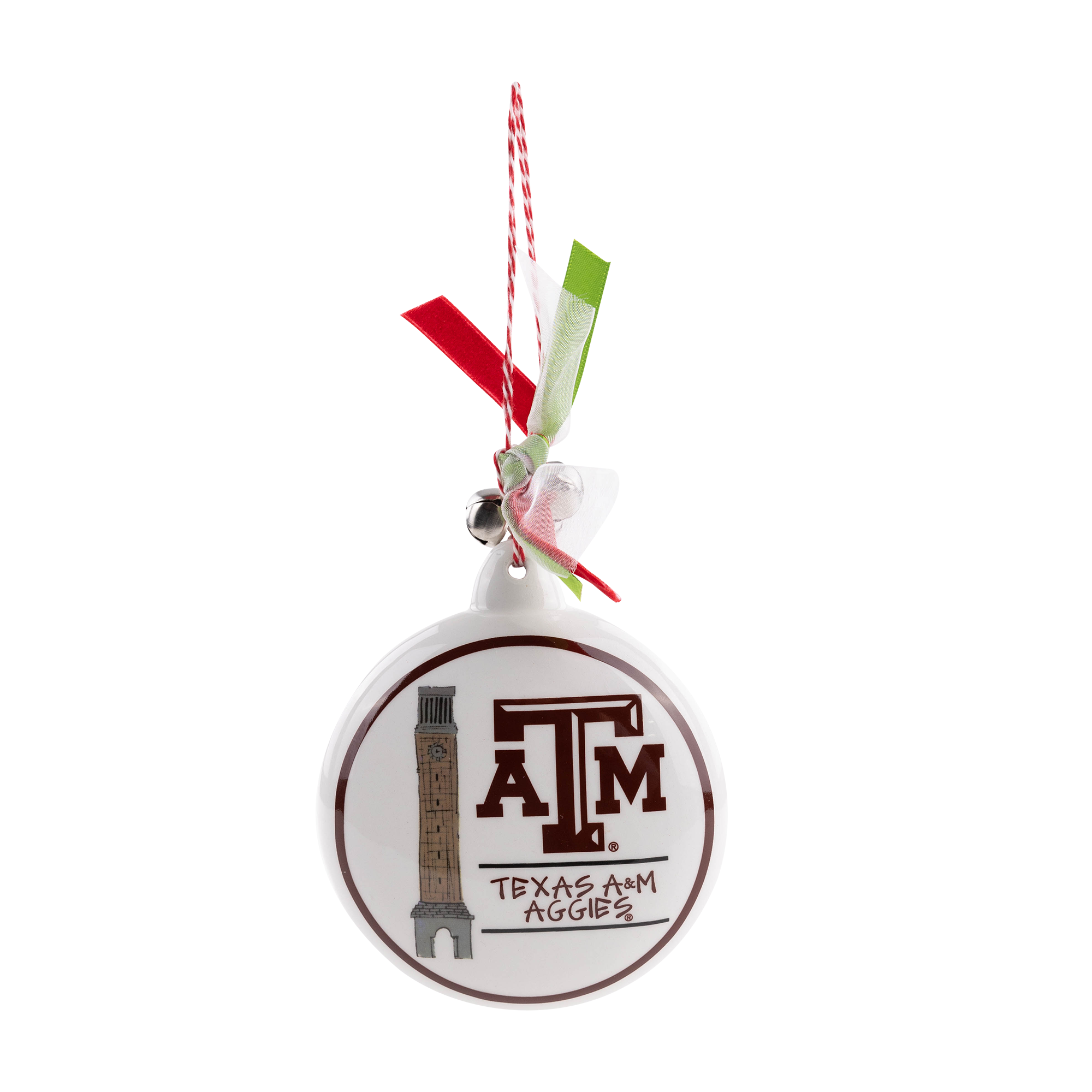 Texas A&M Aggies Bell Tower Puff Ornament