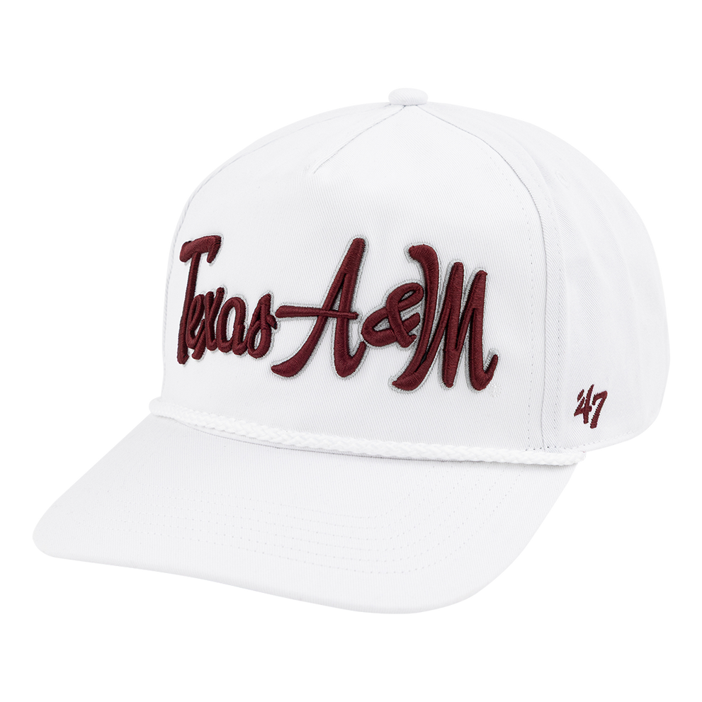 Texas A&M Aggies Block T White Overhand Hitch Hat