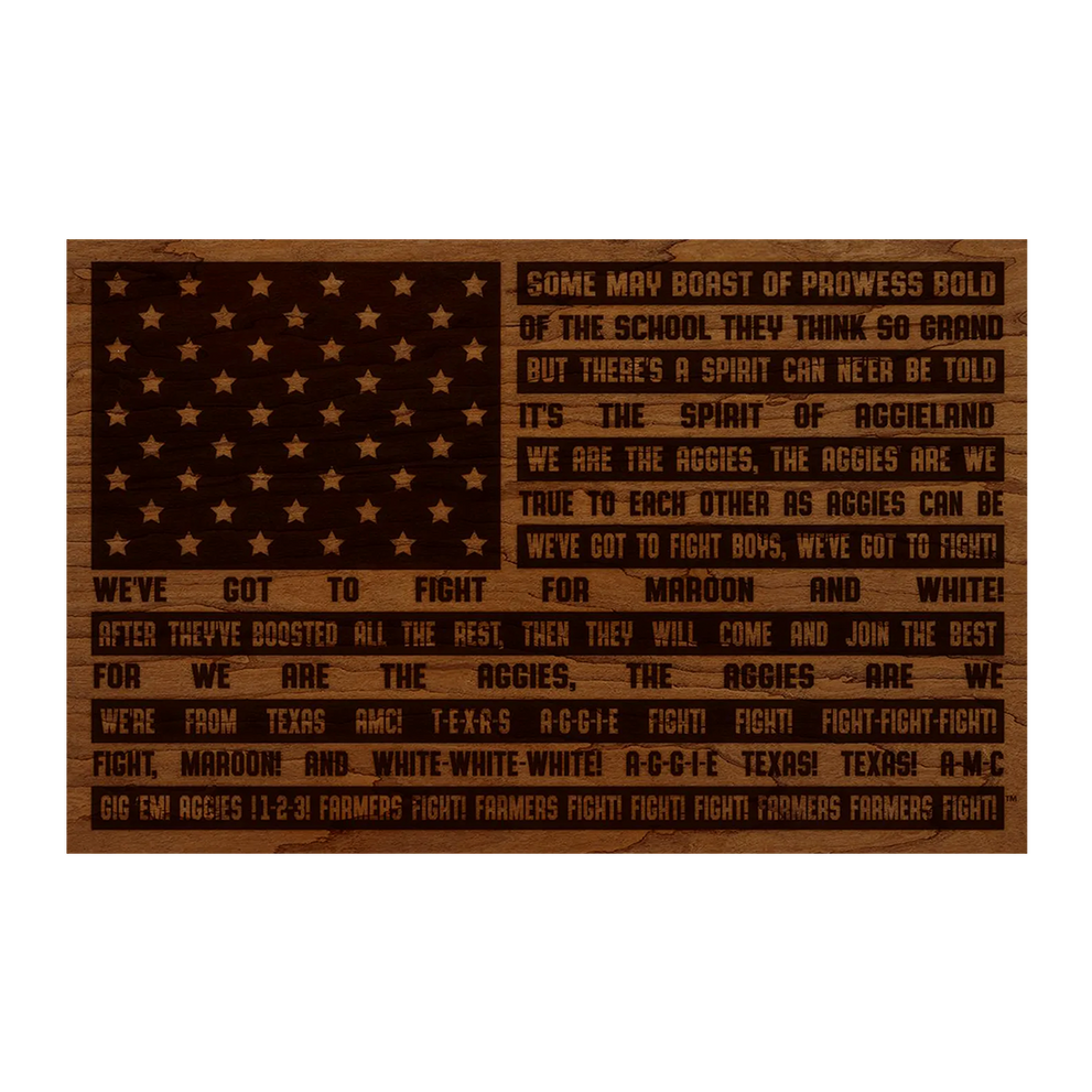 Texas A&M Flag Wall Sign - Aggieland Outfitters