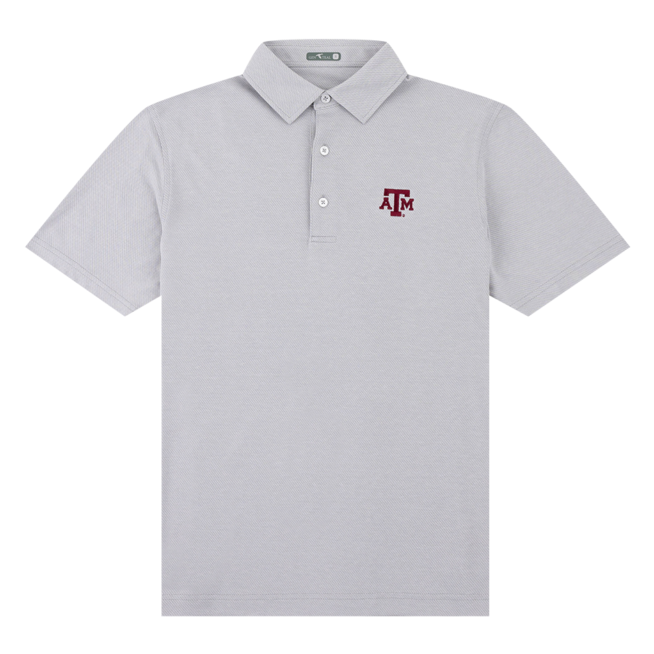 Texas A&M GenTeal Silverback Textured Polo