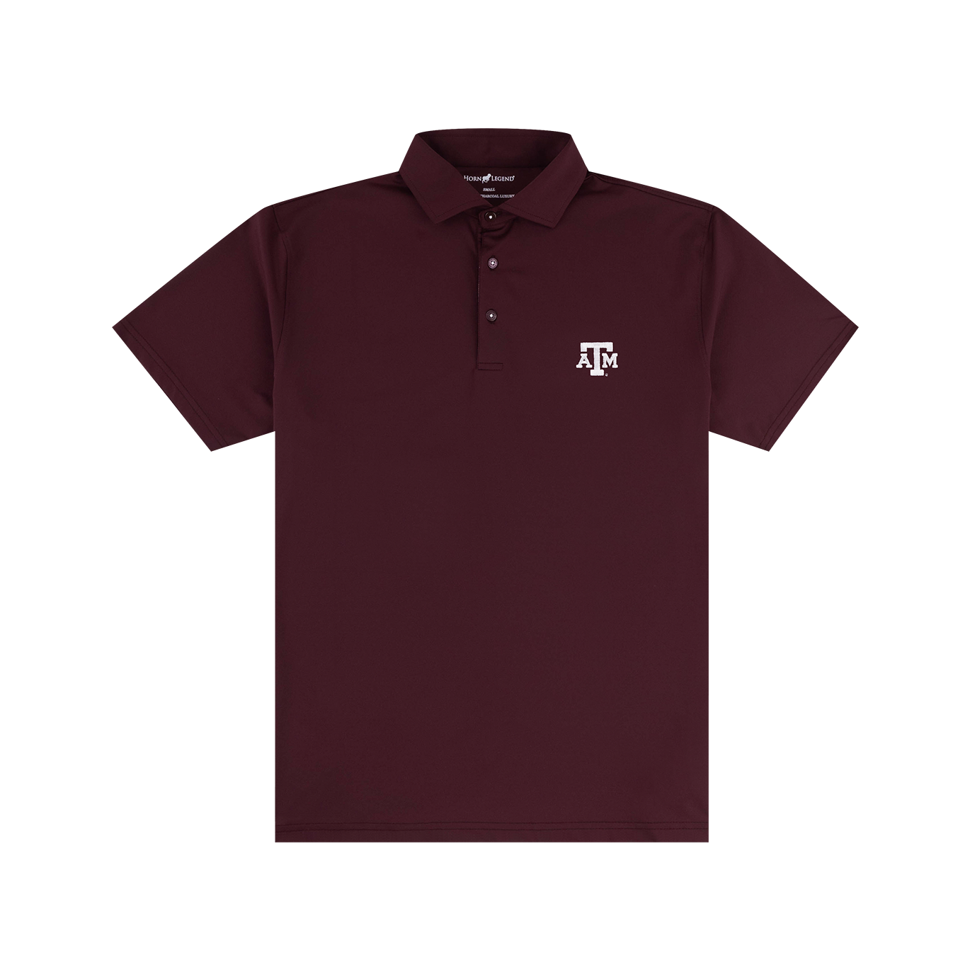 Texas A&M Horn Legend Block Solid Polo