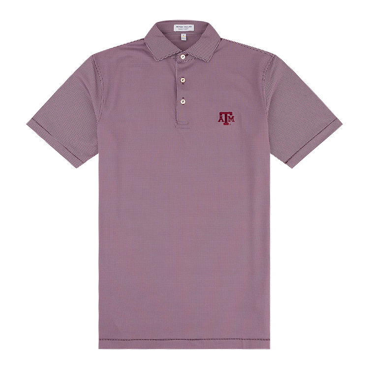 Texas A&M Pattern Polo in Maroon - Aggieland Outfitters