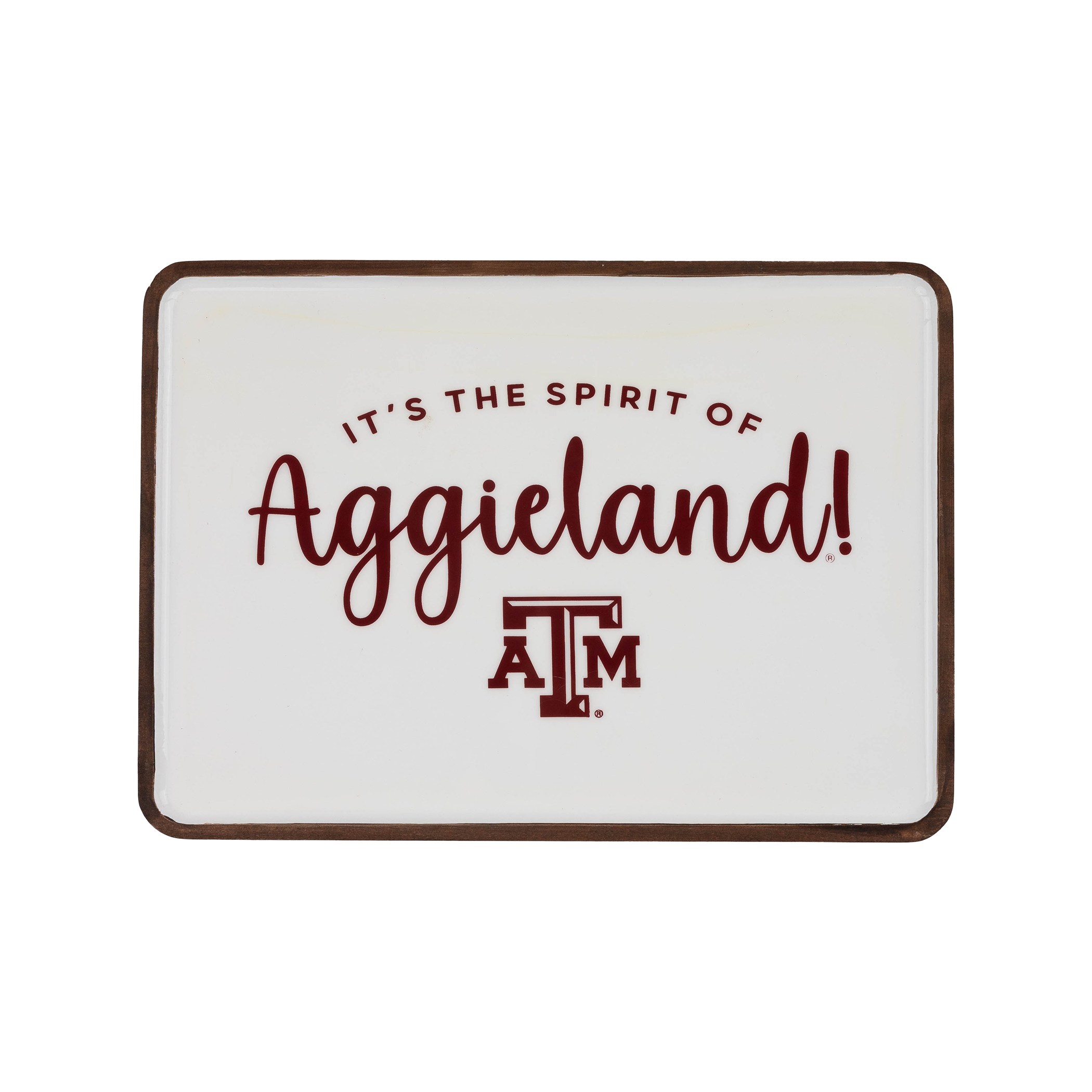 Texas A&M Spirit Mango Wood Tray
