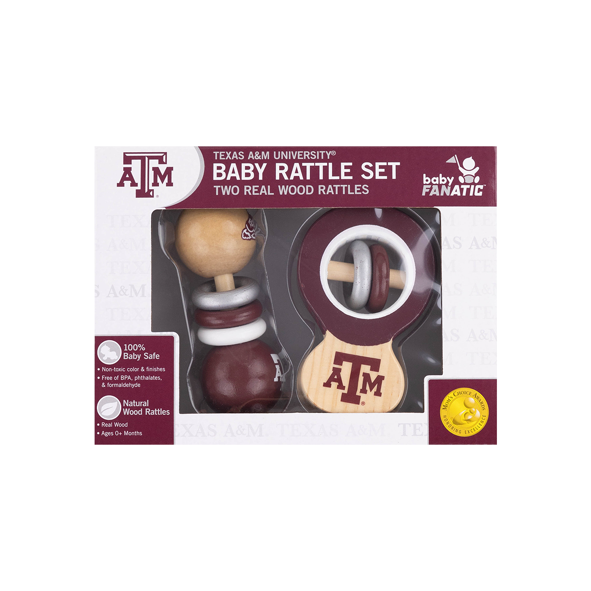 Texas A&M Wooden Rattles Set