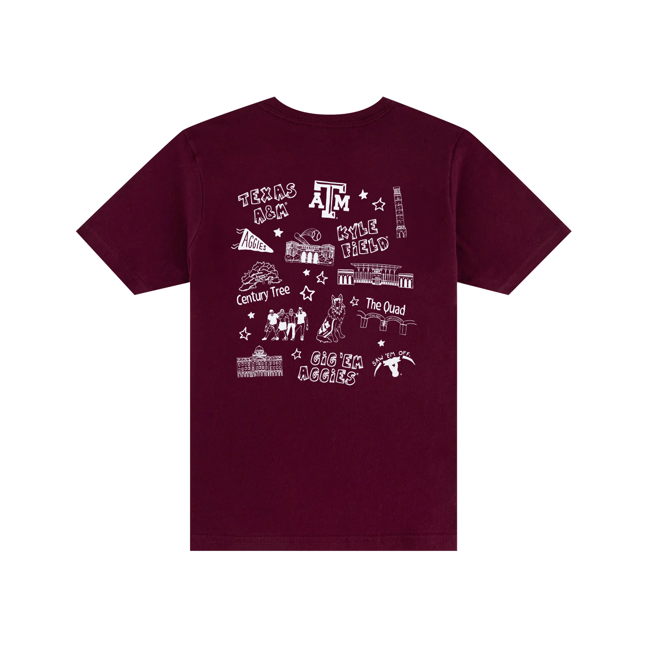 Youth Aggieland Landmarks T-Shirt – Aggieland Outfitters