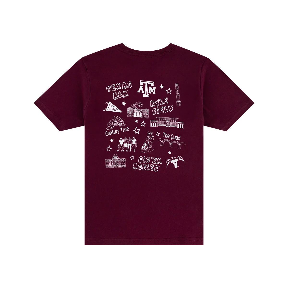 Youth Aggieland Landmarks T-Shirt – Aggieland Outfitters