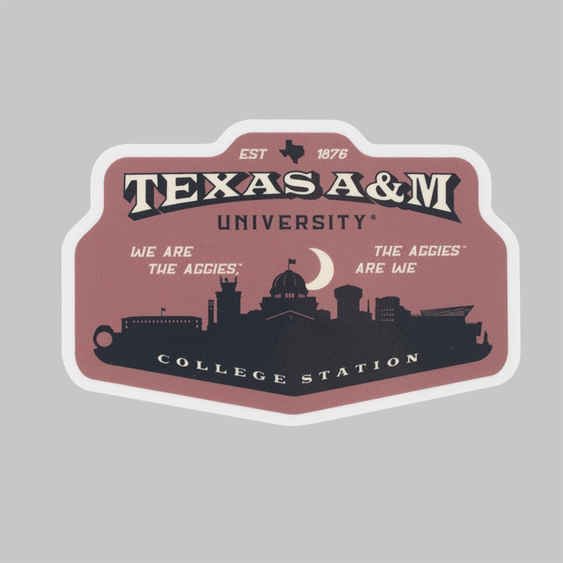 We are the Aggies Skyline Sticker