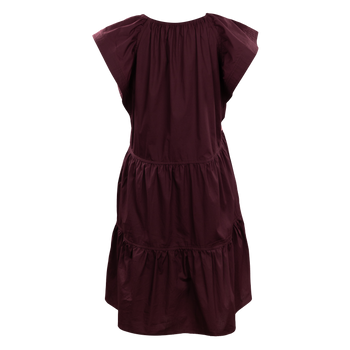 Maroon Tie Ruffled Dress – Aggieland Outfitters
