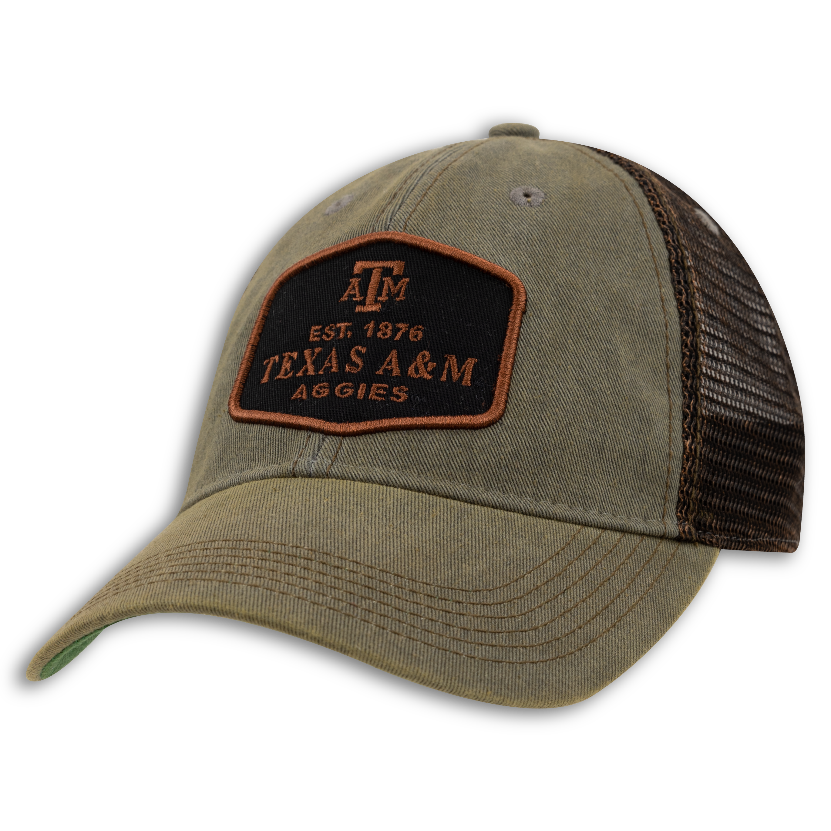 A&M 6 Panel Unstructured Greaser Mesh Cap - Aggieland Outfitters
