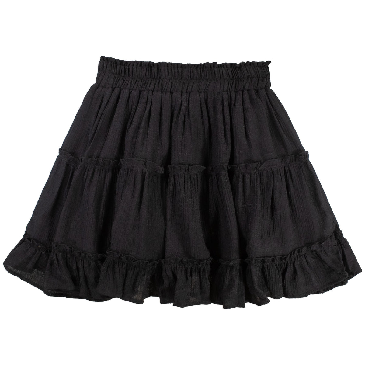 Black Tiered Skirt