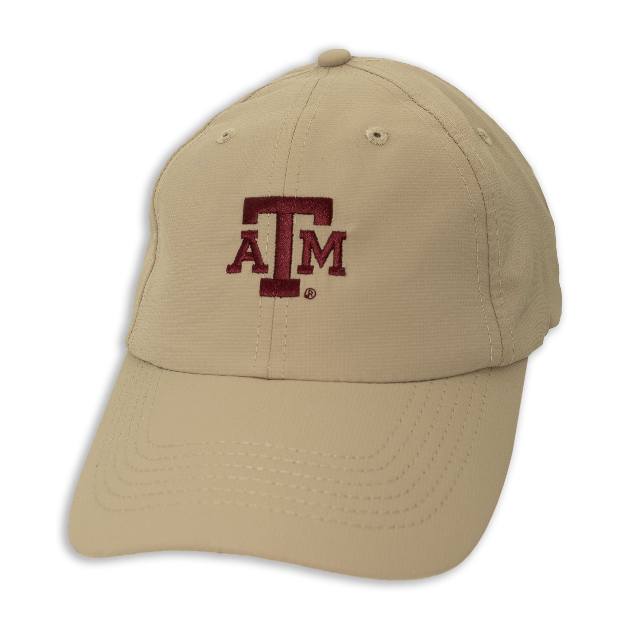 Texas A&M Adjustable Block Atm Khaki Performance Cap