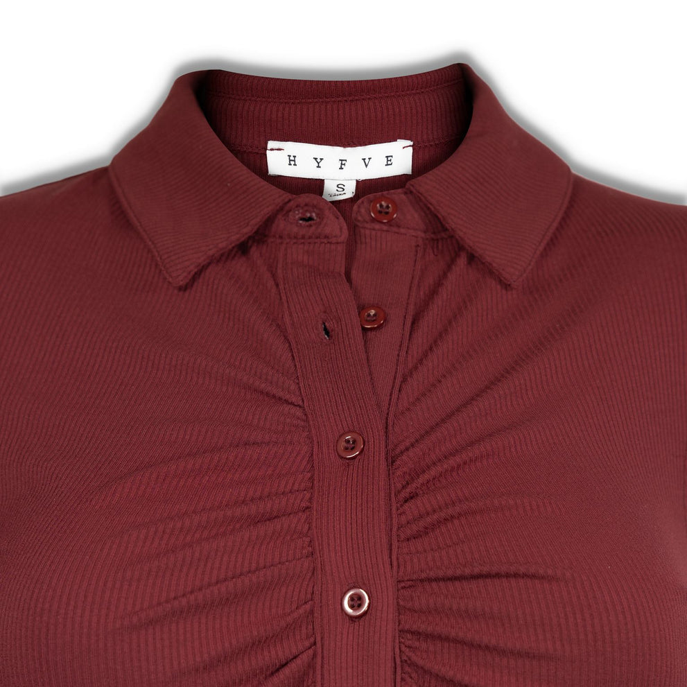 Collar Maroon Button Down Crop – Aggieland Outfitters
